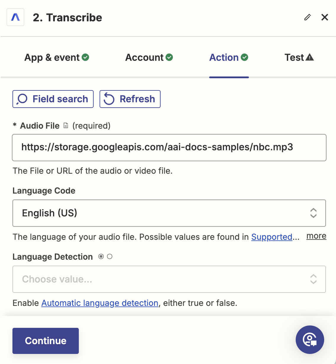 Zapier Integration with AssemblyAI | AssemblyAI | Documentation