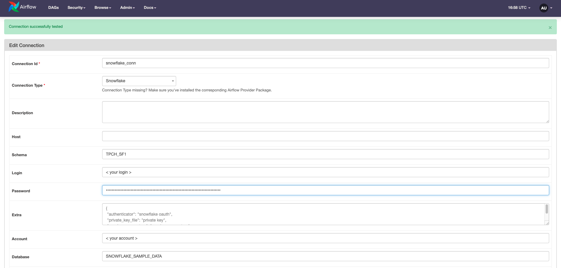 Manage connections in Apache Airflow | Astronomer Docs