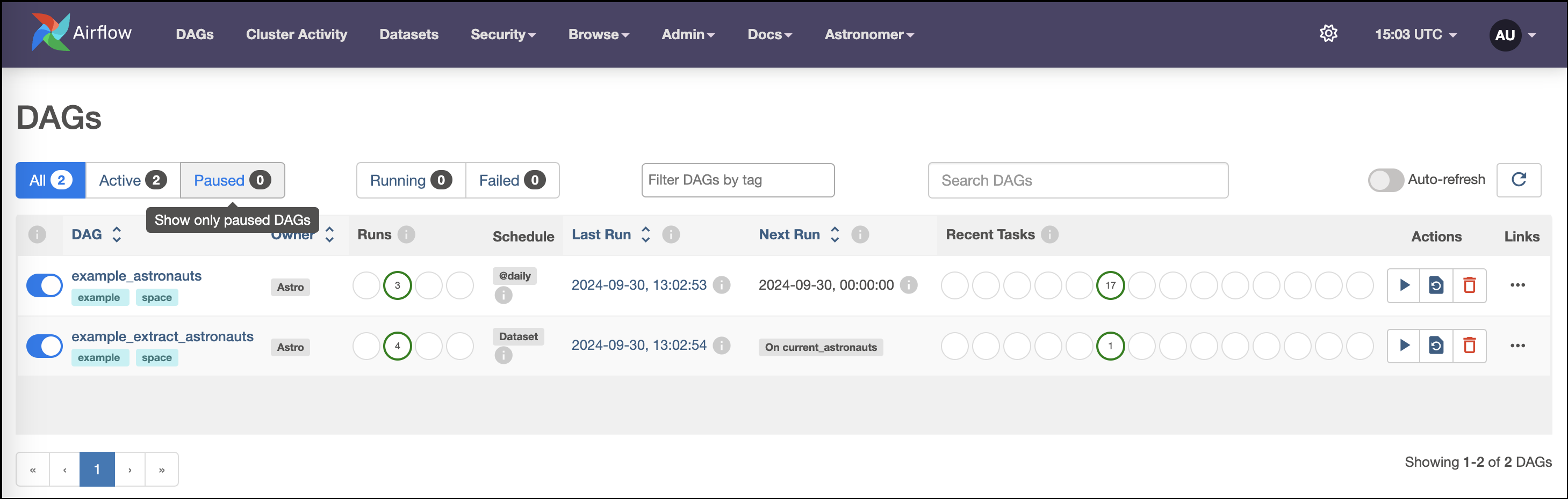 Apache Airflow® Quickstart | Astronomer Docs
