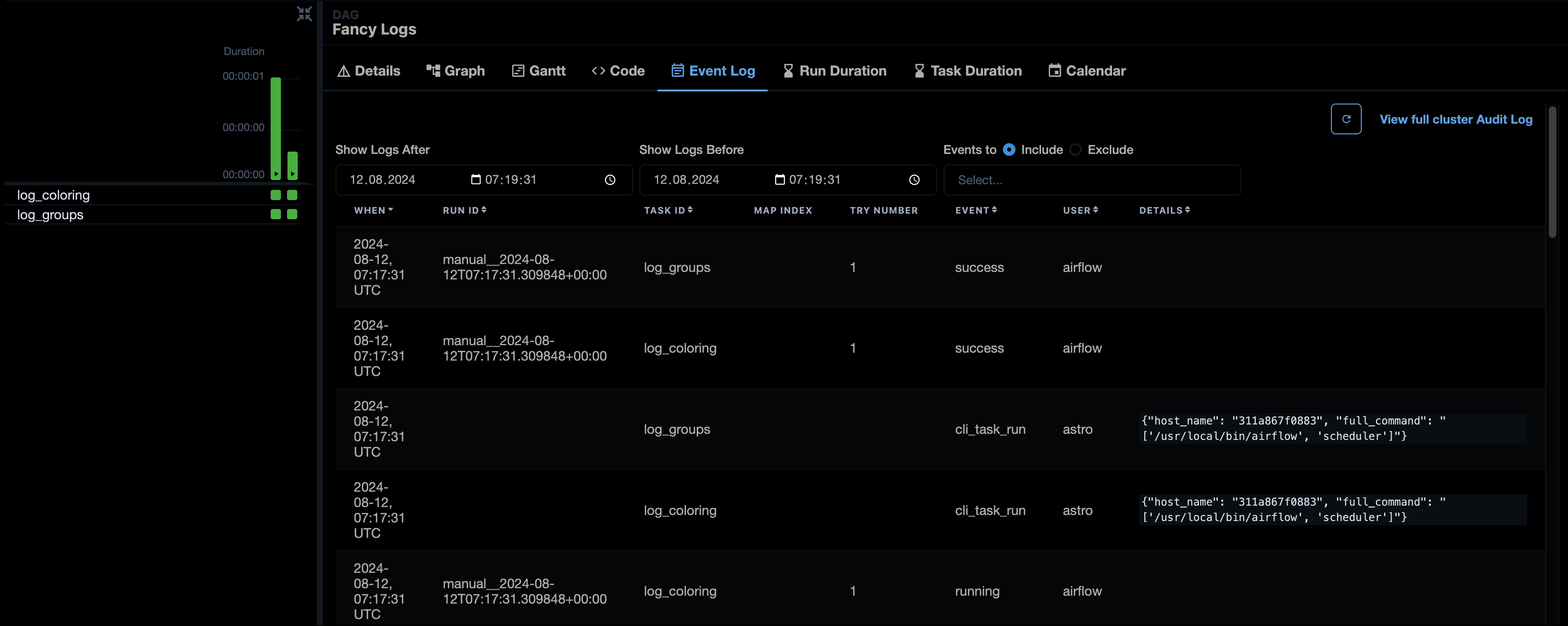 Airflow logging | Astronomer Docs