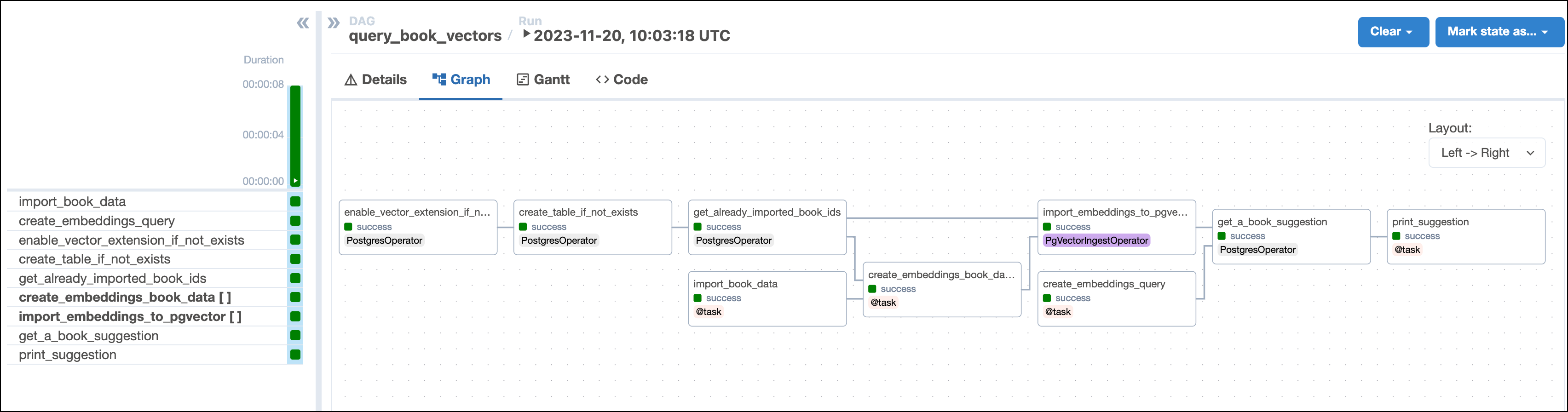 Orchestrate pgvector operations with Apache Airflow | Astronomer Docs