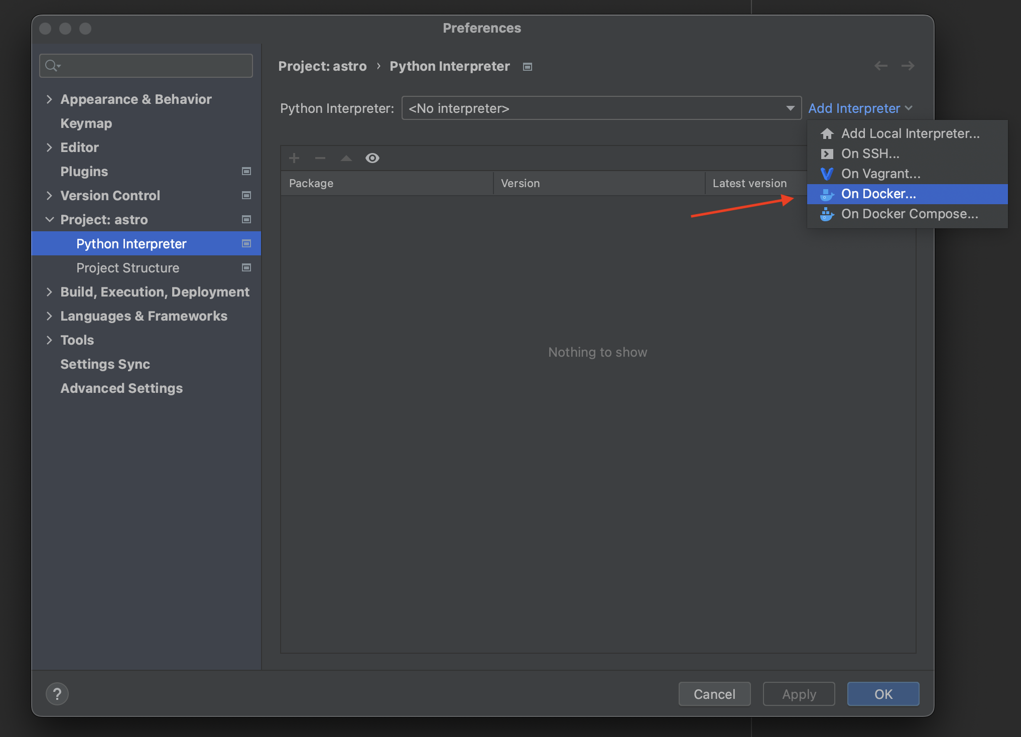 Develop Airflow DAGs locally with PyCharm | Astronomer Docs