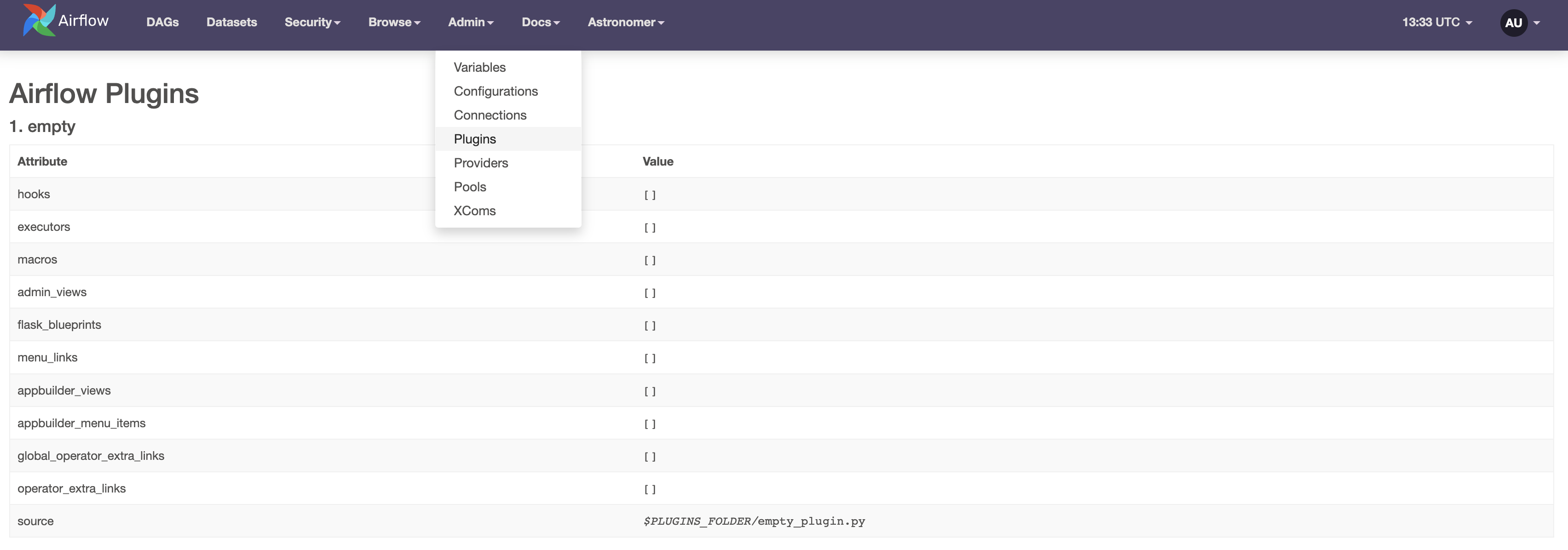 Airflow plugins | Astronomer Docs
