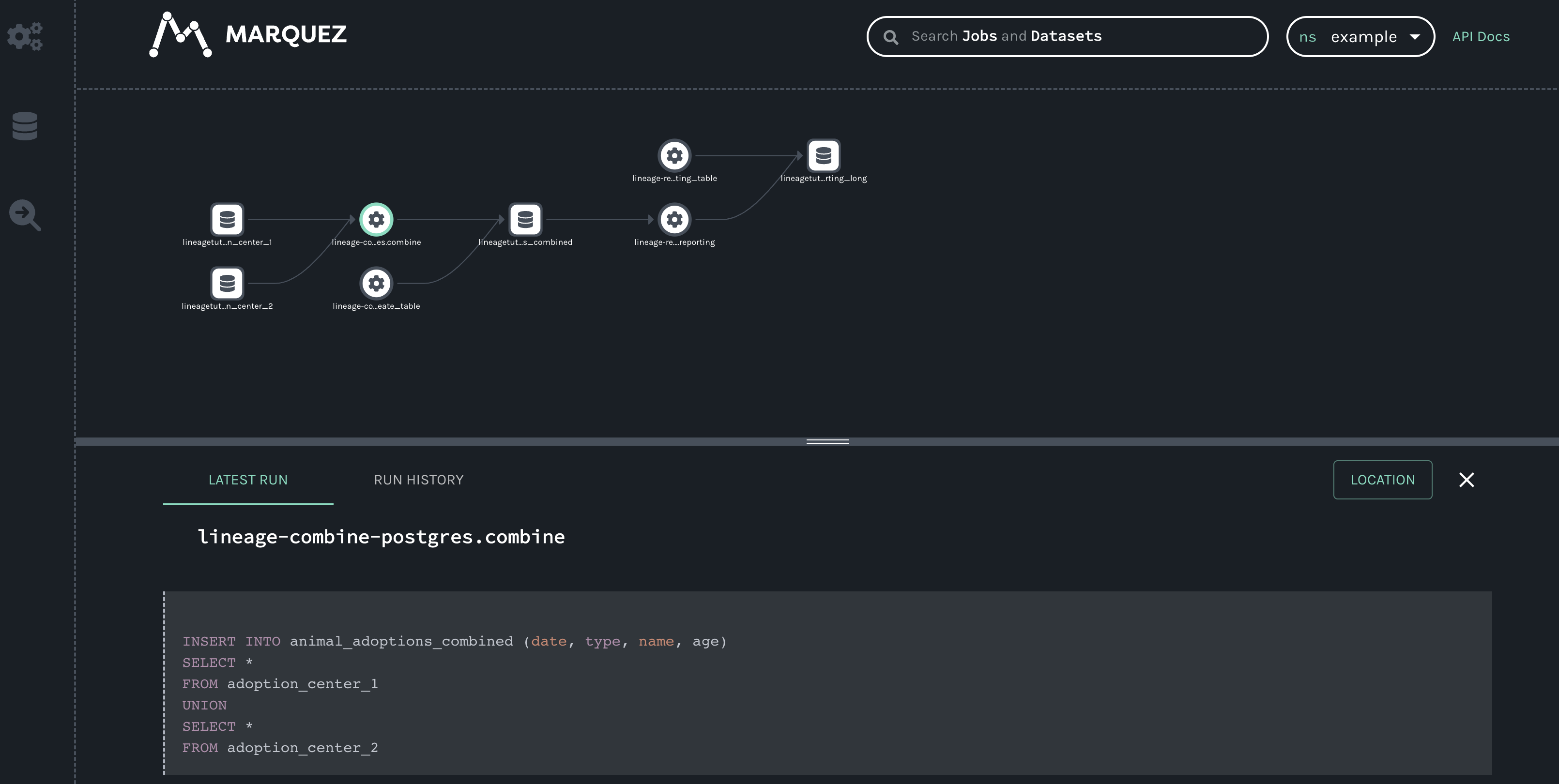 Integrate OpenLineage and Airflow with Marquez | Astronomer Docs