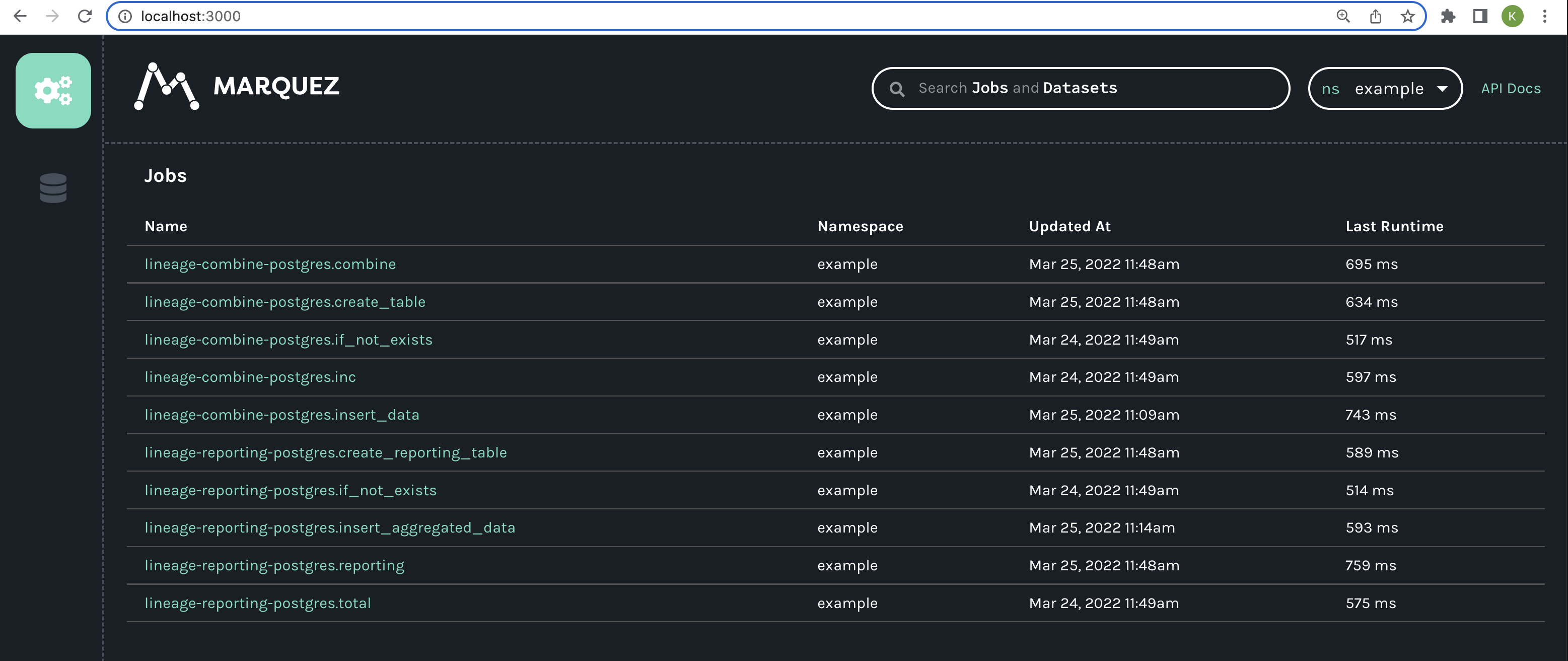 Integrate OpenLineage and Airflow with Marquez | Astronomer Docs