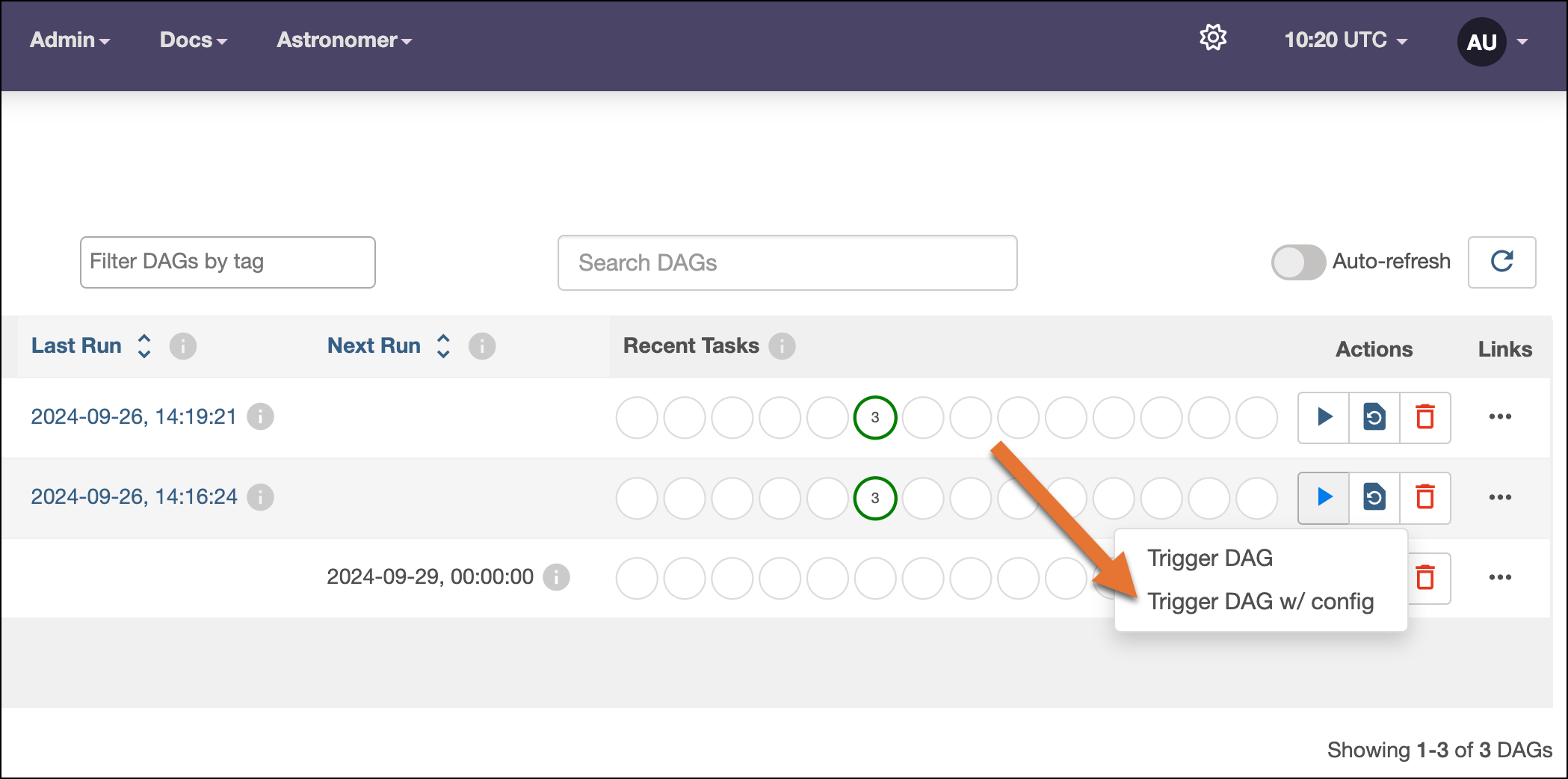 Create and use params in Airflow | Astronomer Docs