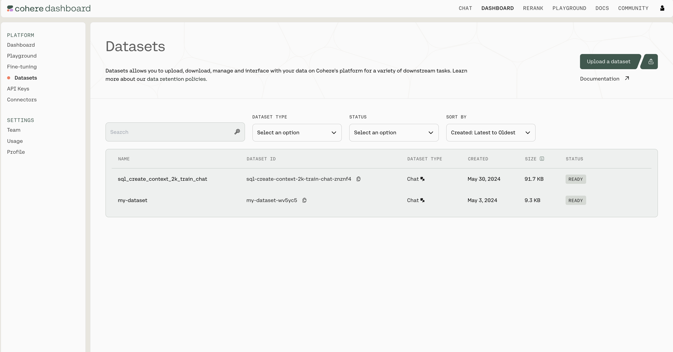 The Cohere Datasets API (and How to Use It) | Cohere