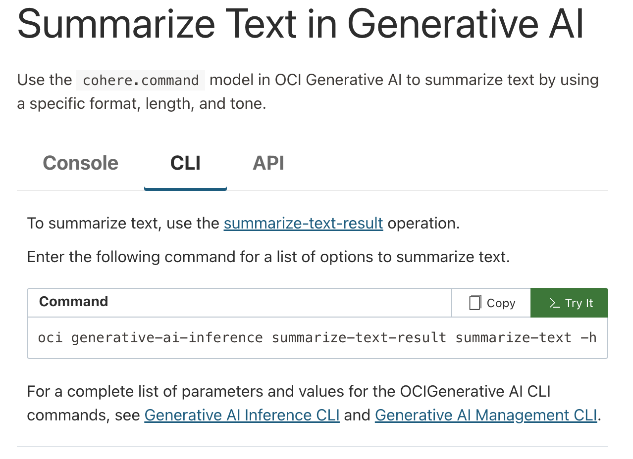 Cohere on Oracle Cloud Infrastructure (OCI) | Cohere