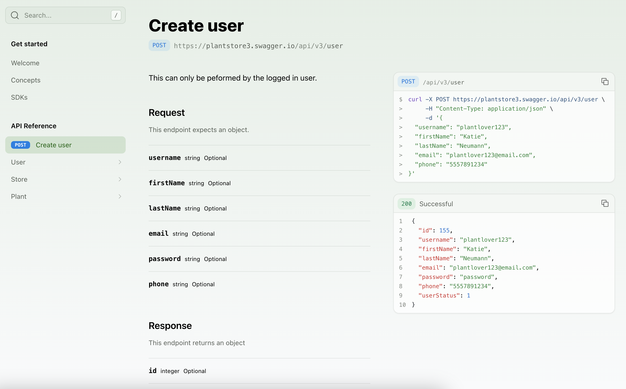 Customize API Reference layout | Fern Documentation
