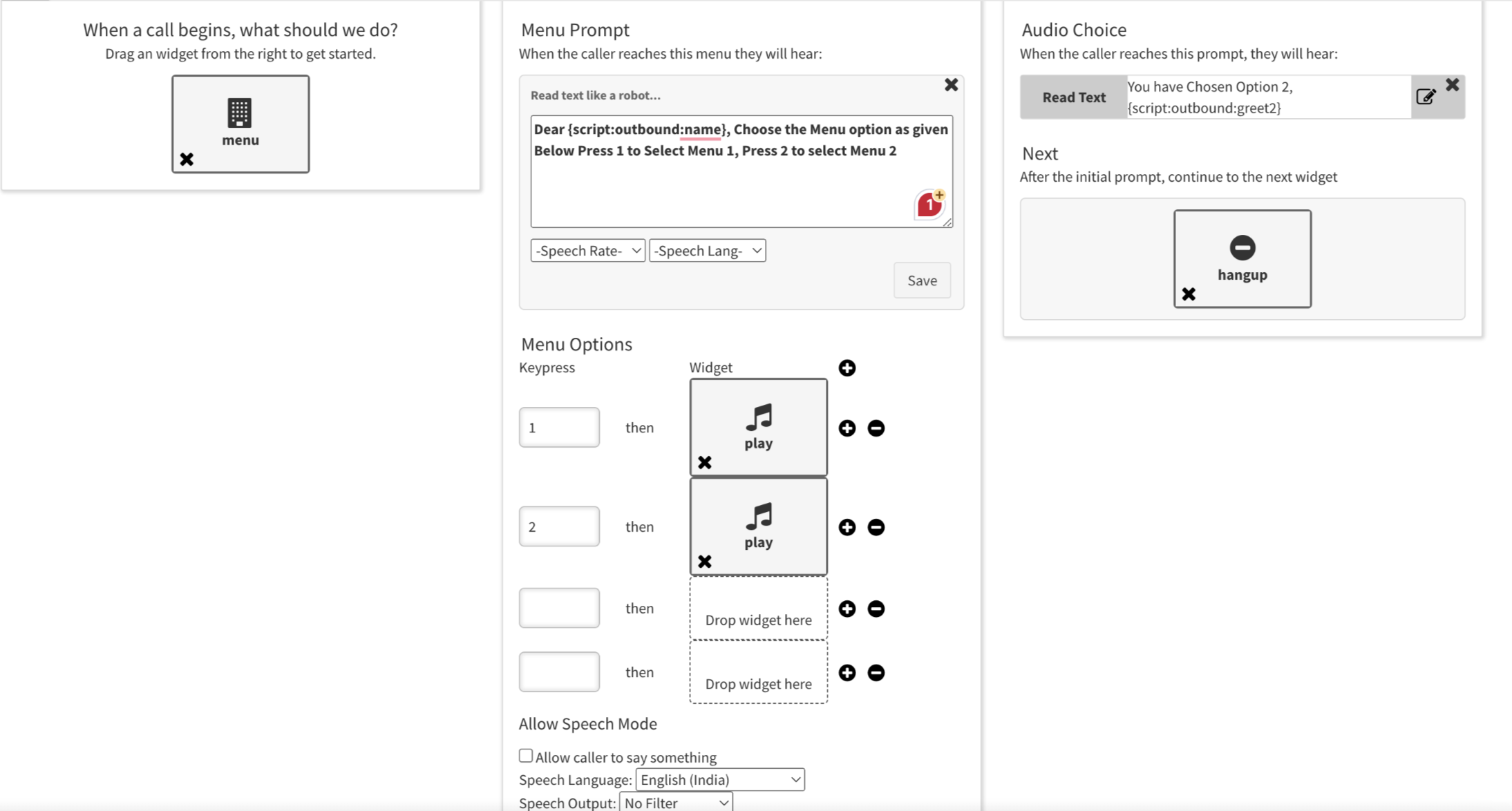 Voice Templates | Fyno Documentation