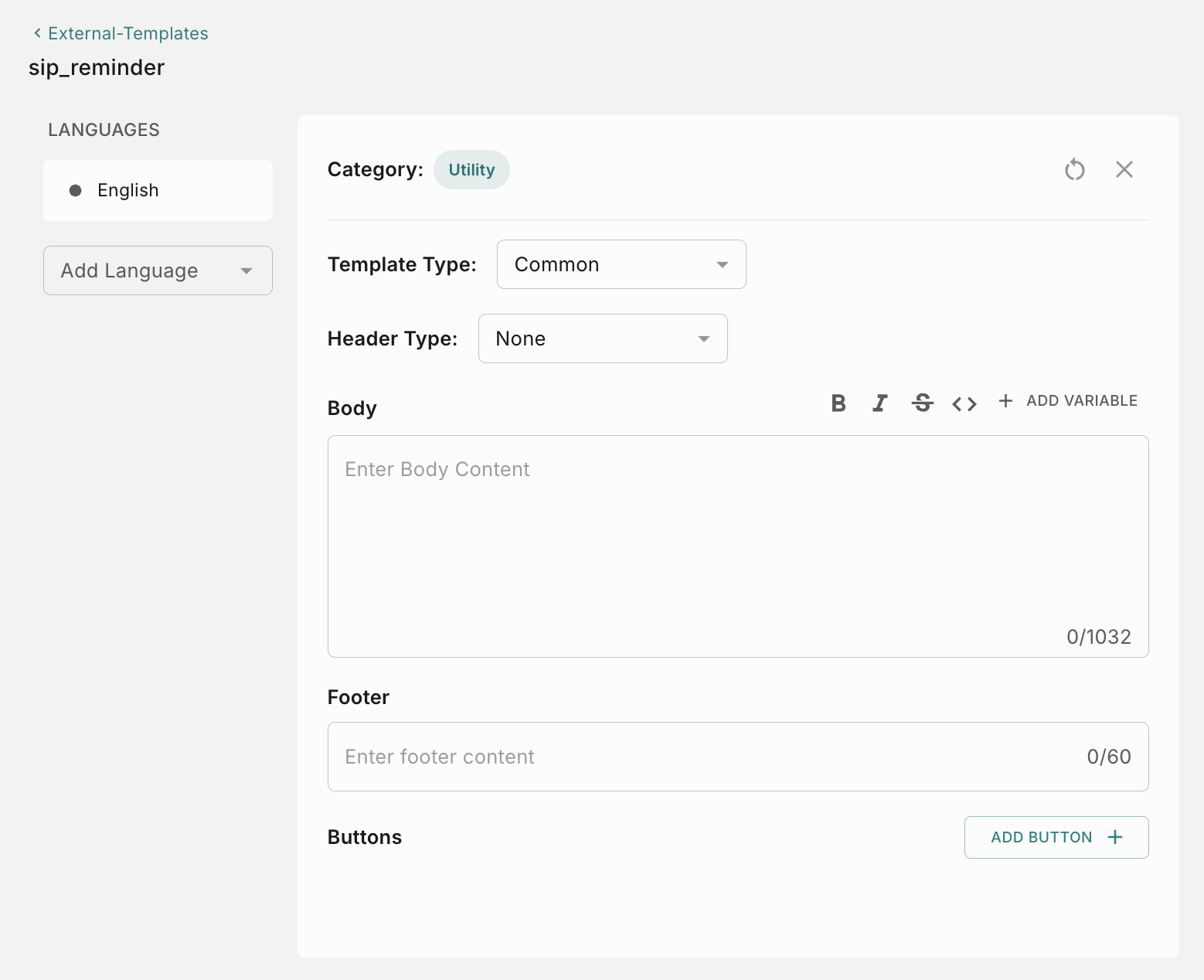 Create a WhatsApp Template from Fyno | Fyno Documentation