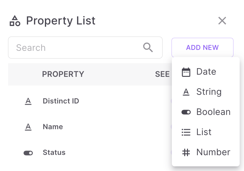 Adding new user property | Fyno Documentation