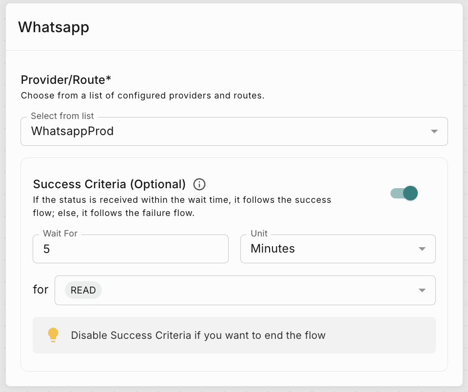 Create an Omnichannel Route | Fyno Documentation