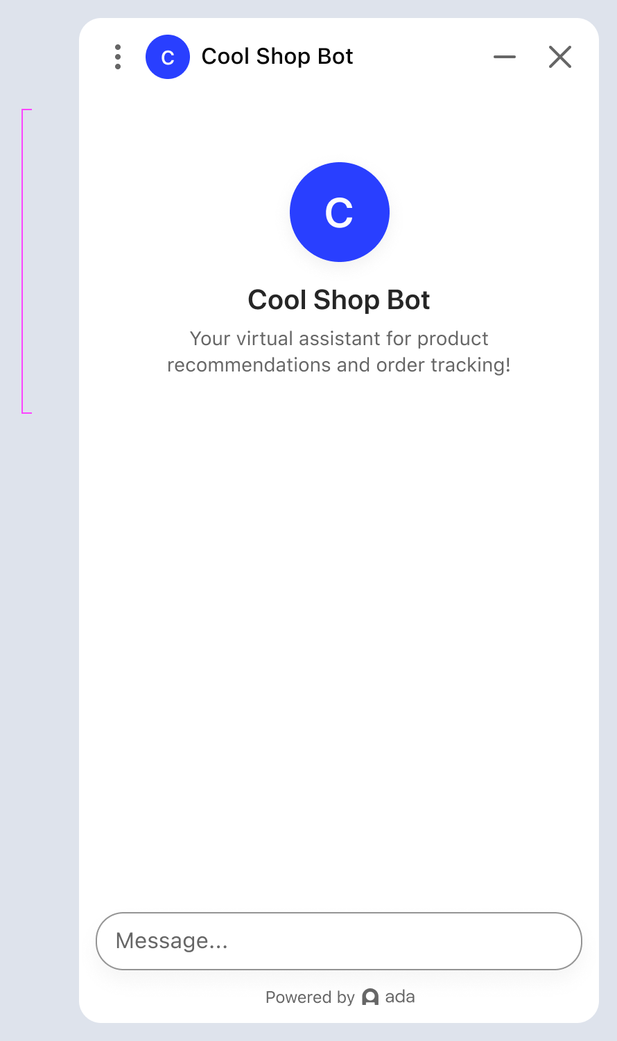 Customize your bot's branding | Ada | Documentation