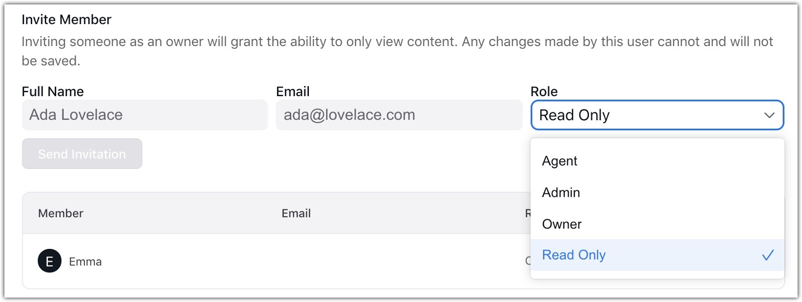 Manage users and permissions | Ada | Documentation