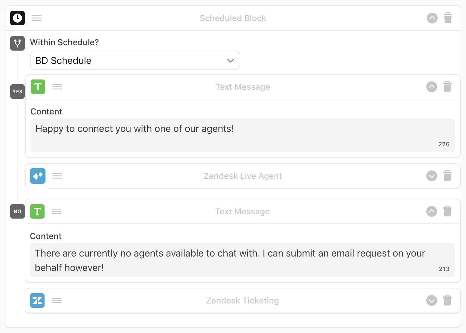 Serve time-specific content using the Scheduled block | Ada | Documentation