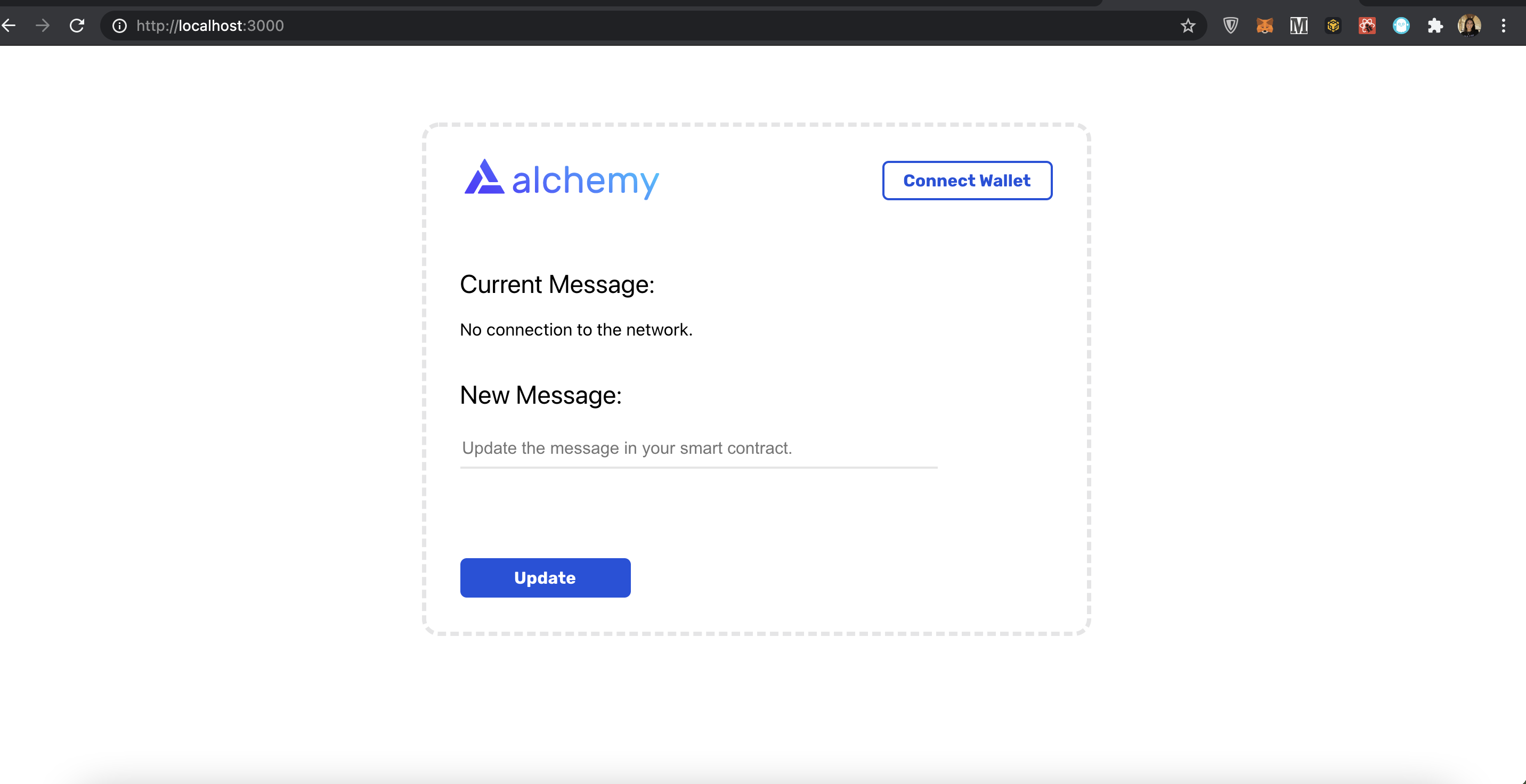 Integrating Your Smart Contract With The Frontend Alchemy Docs
