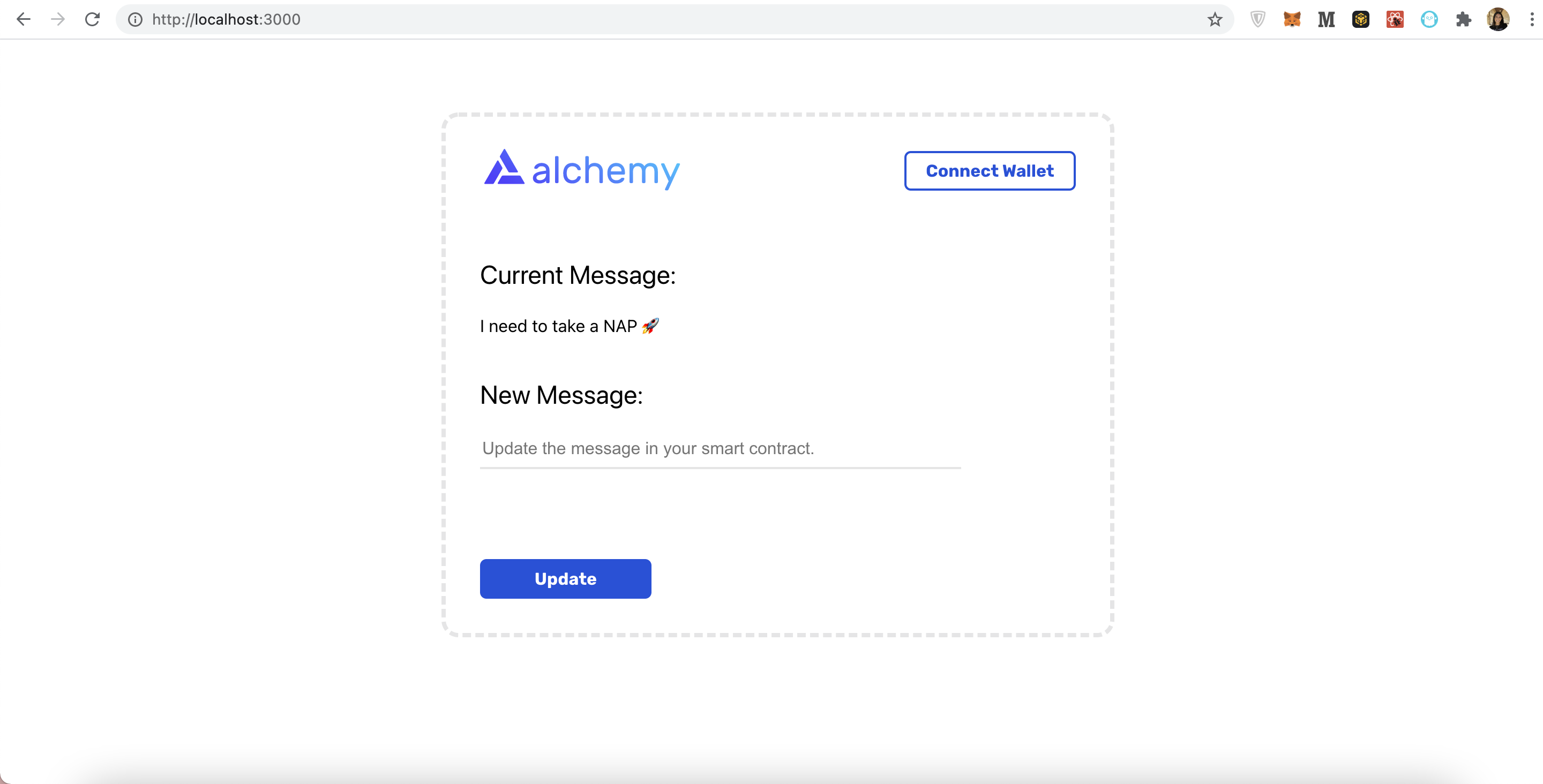 Integrating Your Smart Contract with the Frontend | Alchemy Docs