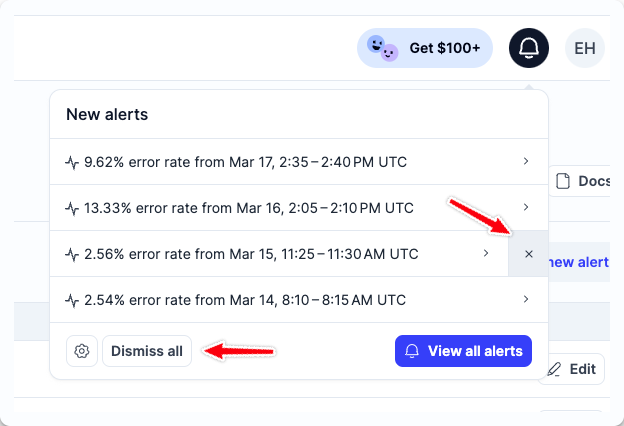 Dashboard Alerts | Alchemy Docs