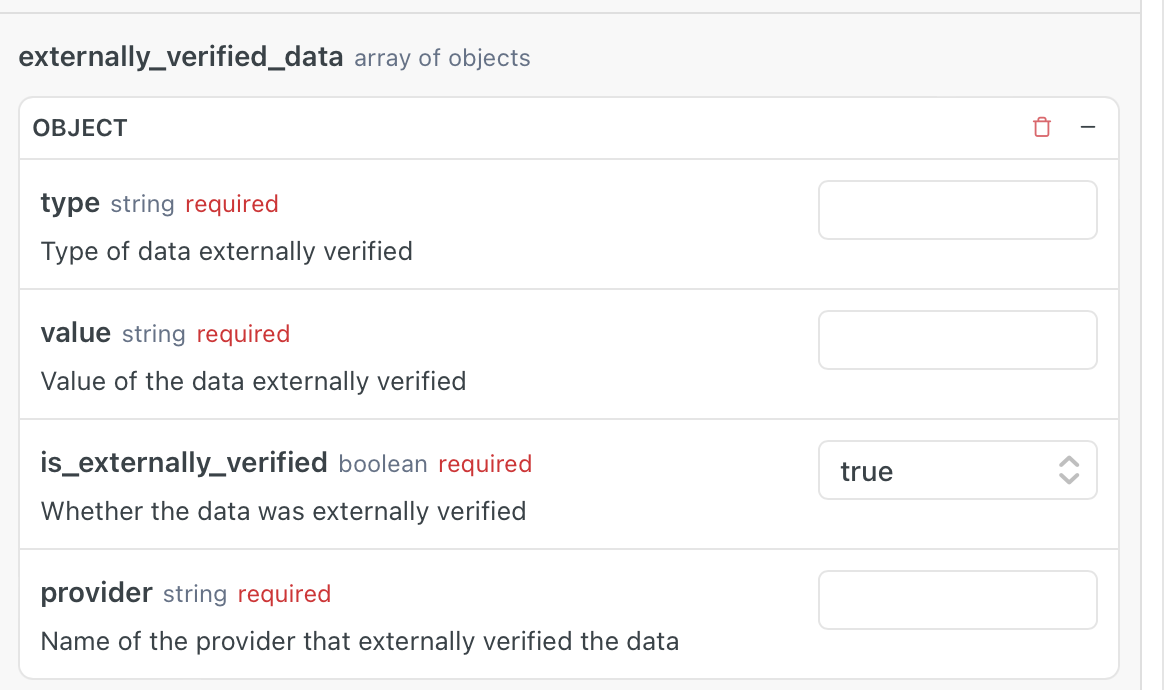 How to share externally verified data (v1.0) — Cable | Documentation