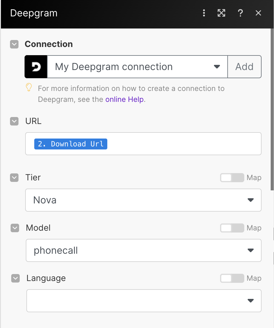 Make.com and Deepgram — Deepgram | Documentation