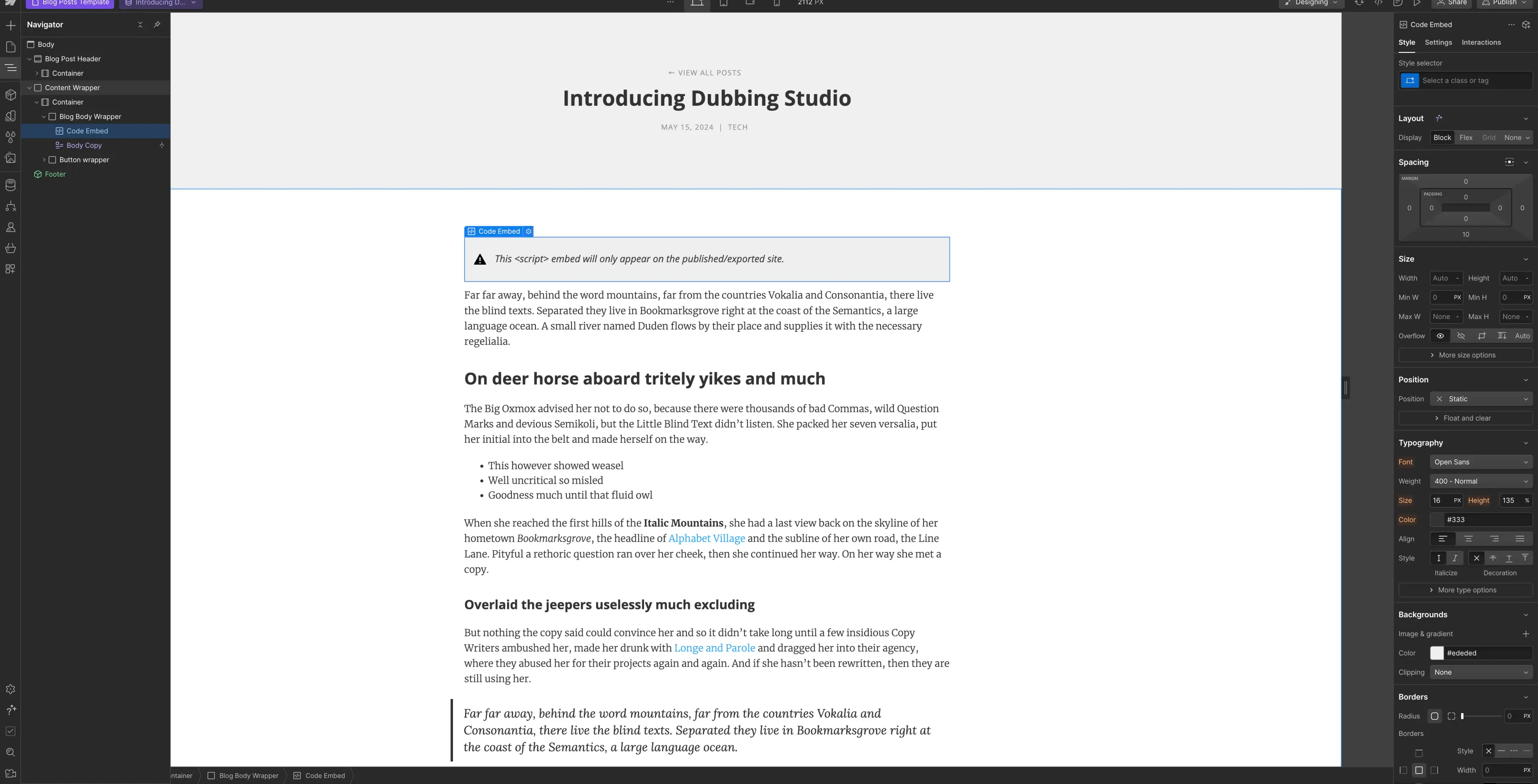Audio Native with Webflow — ElevenLabs Documentation
