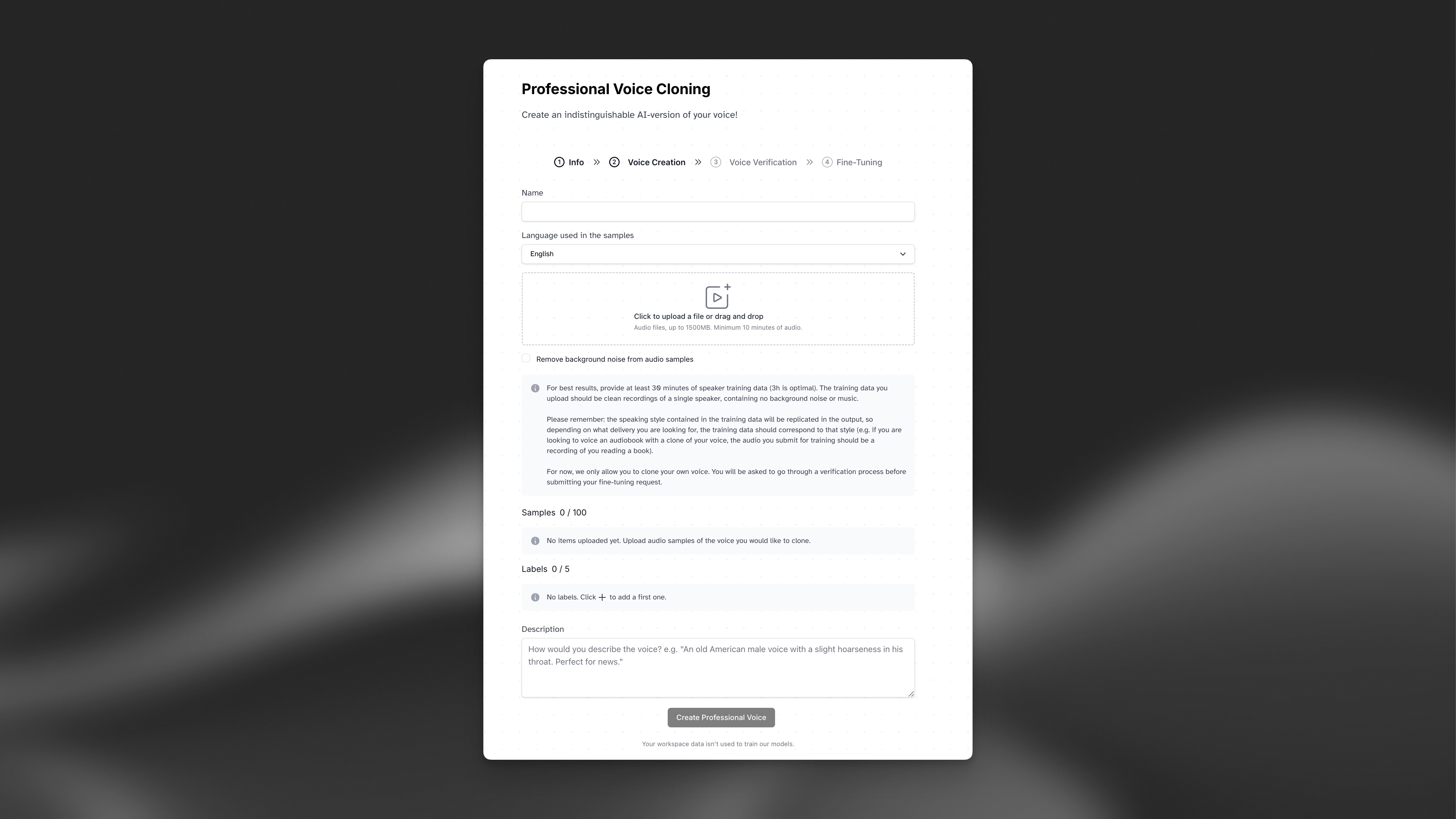Voice Cloning overview | ElevenLabs Documentation