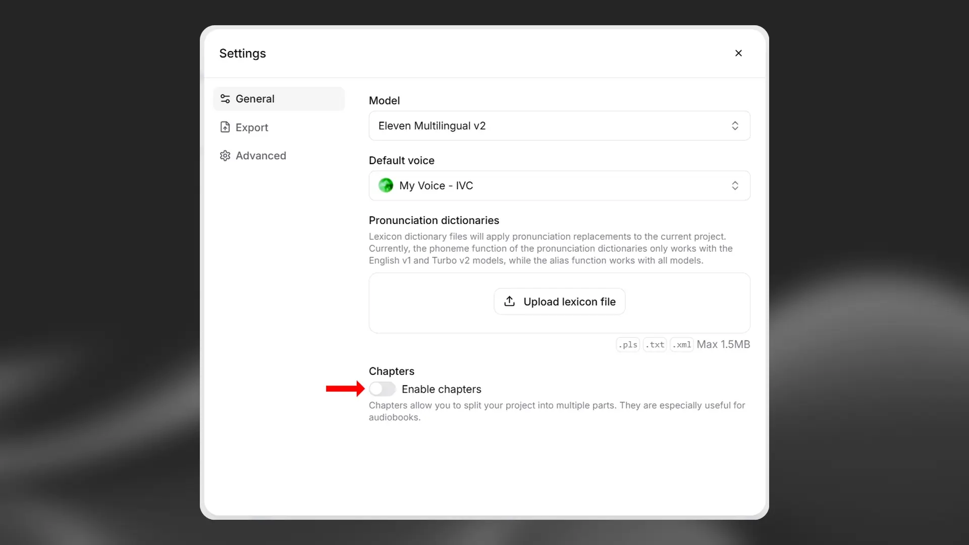 Studio overview | ElevenLabs Documentation