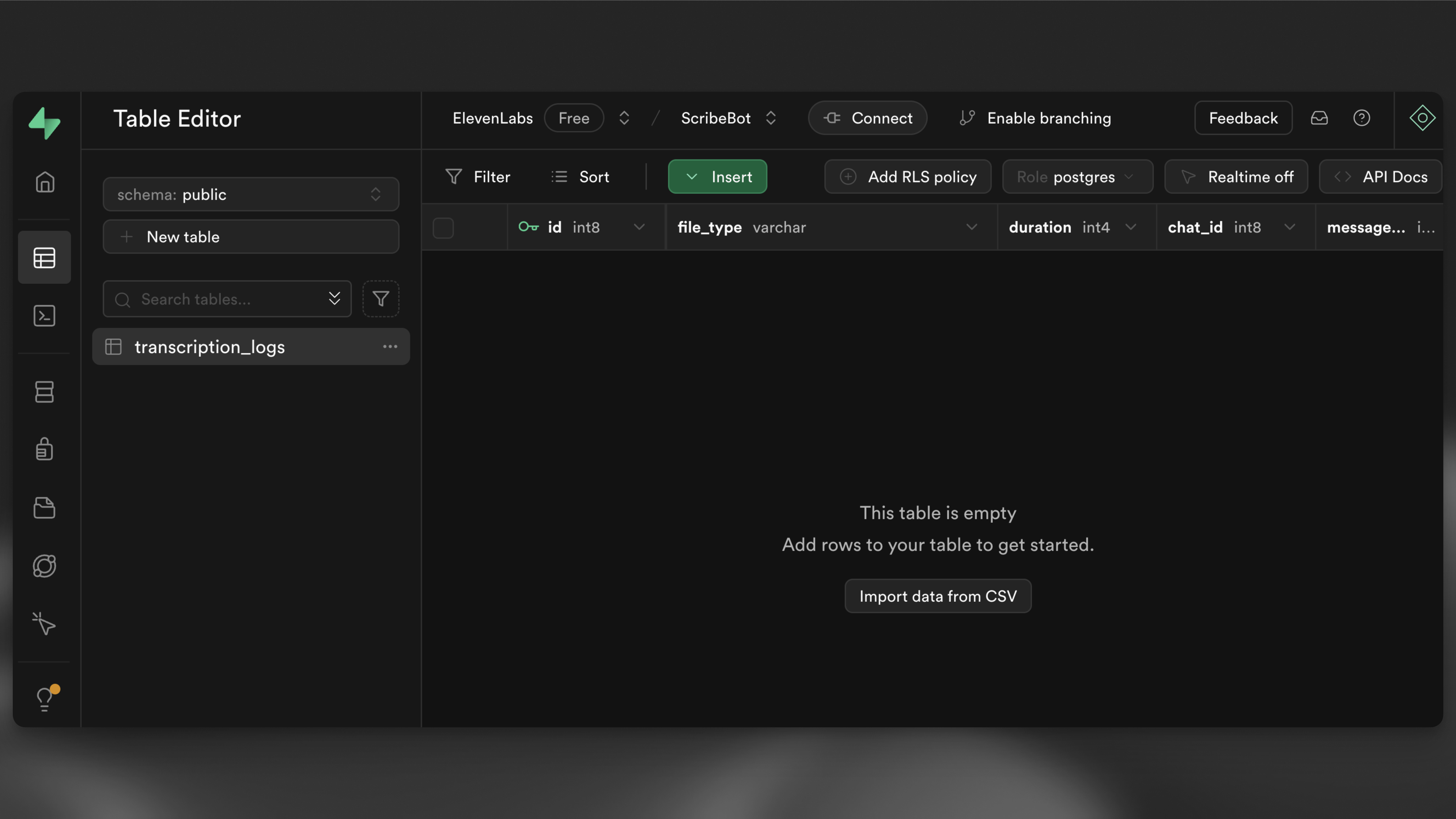 Transcription Telegram Bot | ElevenLabs Documentation
