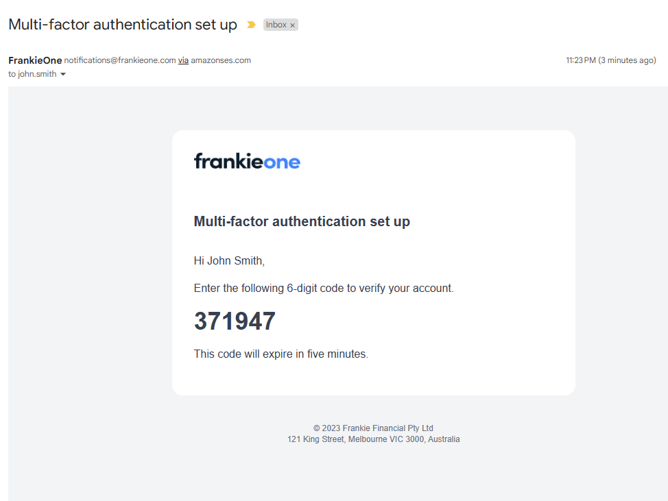 Multi-factor Authentication — FrankieOne | Documentation