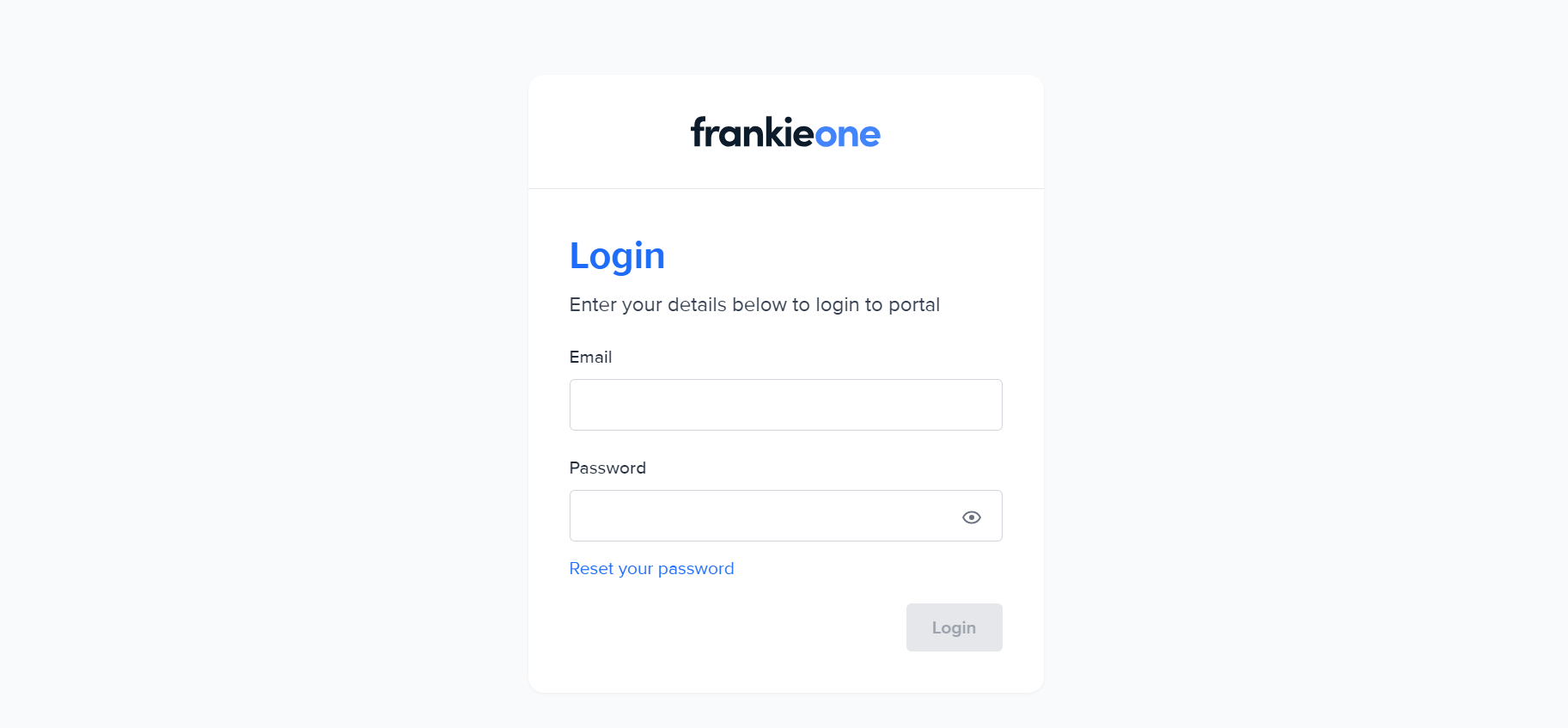 Getting Started with the FrankieOne Portal — FrankieOne | Documentation
