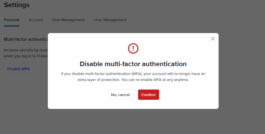 Multi-factor Authentication — FrankieOne | Documentation