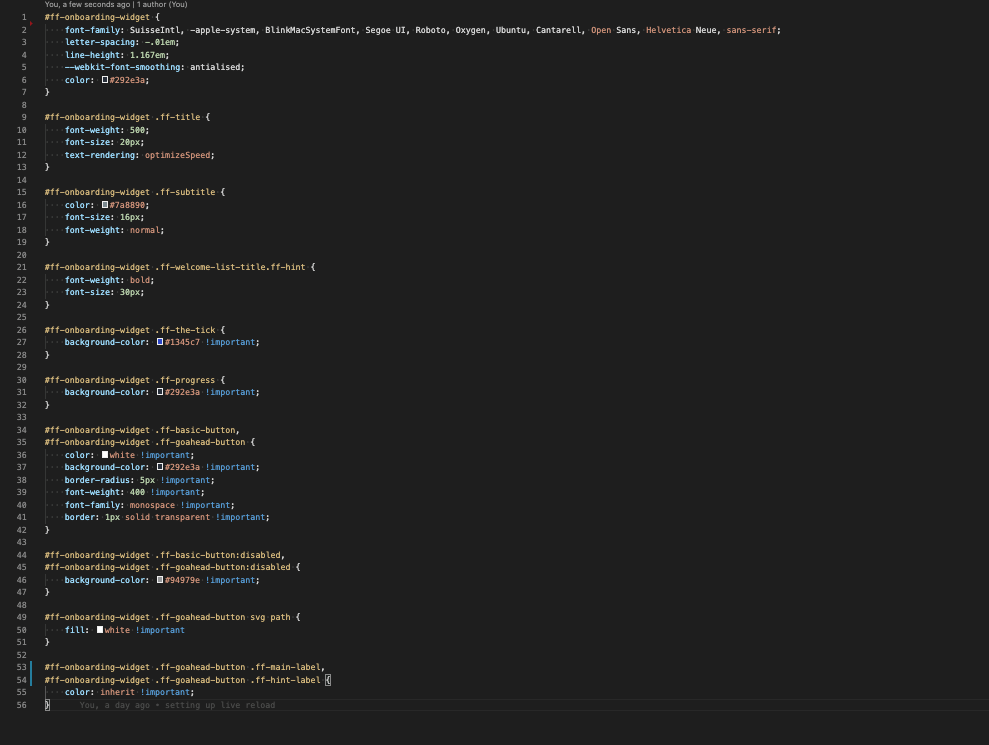 UI Customisation | FrankieOne | Documentation