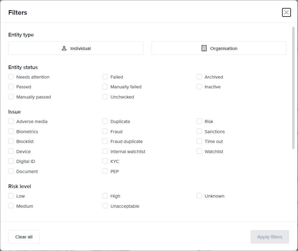 New Portal User Experience | FrankieOne | Documentation