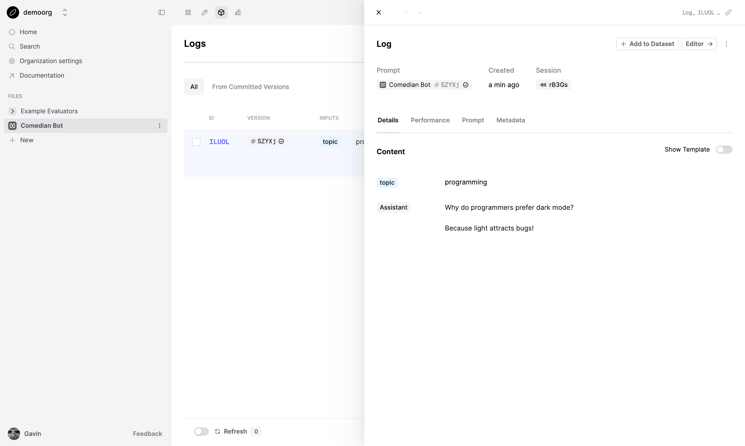 Quickstart Tutorial (v4.0) — Humanloop Docs
