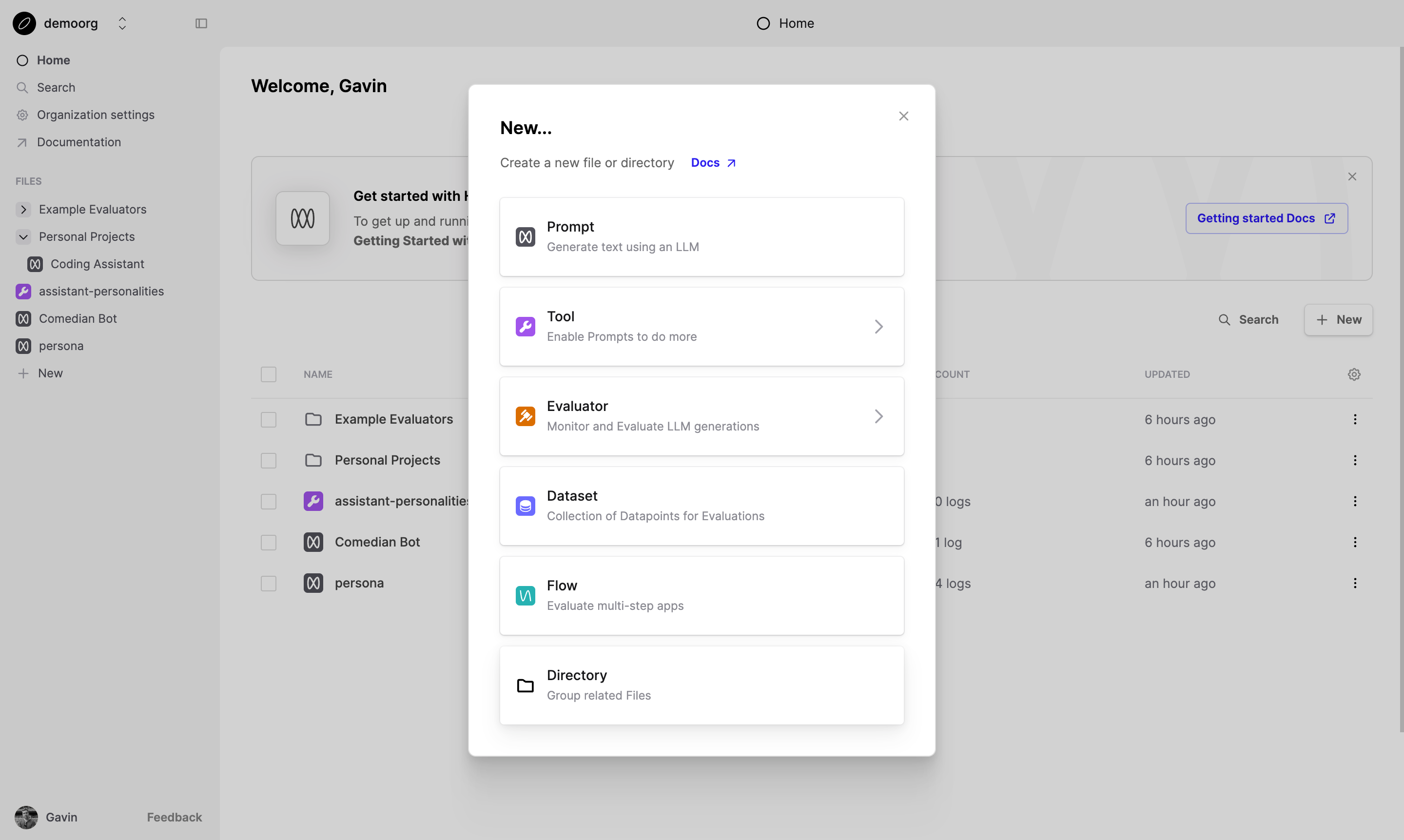Create A Directory — Humanloop Docs 