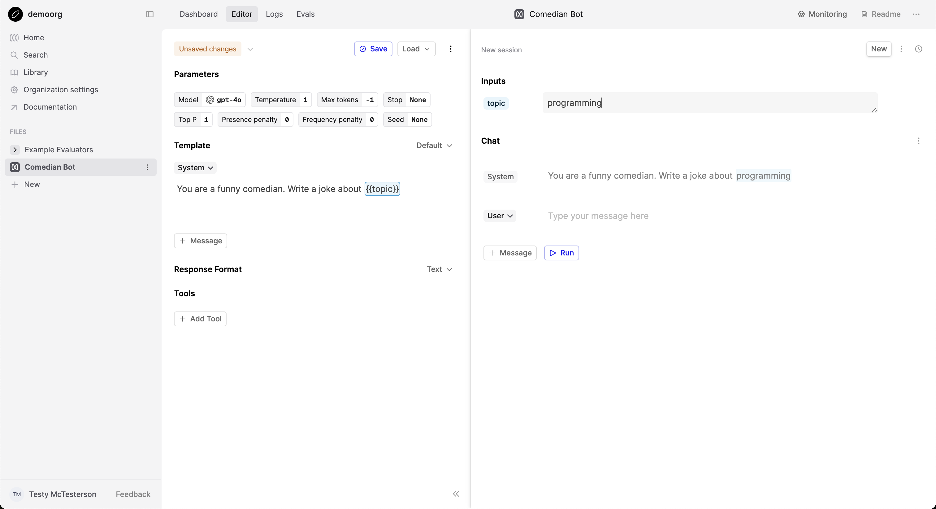 Quickstart Tutorial | Humanloop Docs