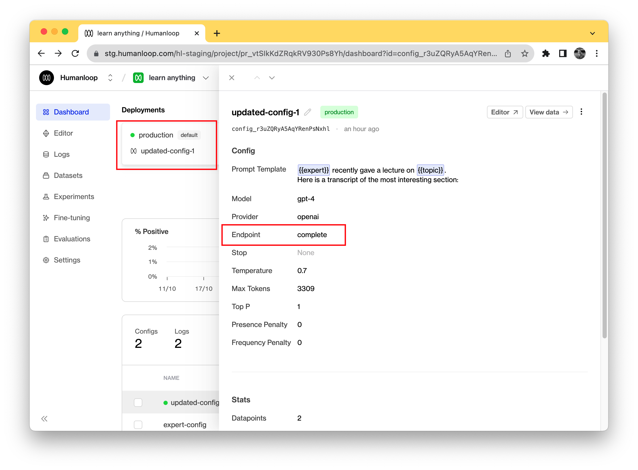 Generate completions | Humanloop Docs