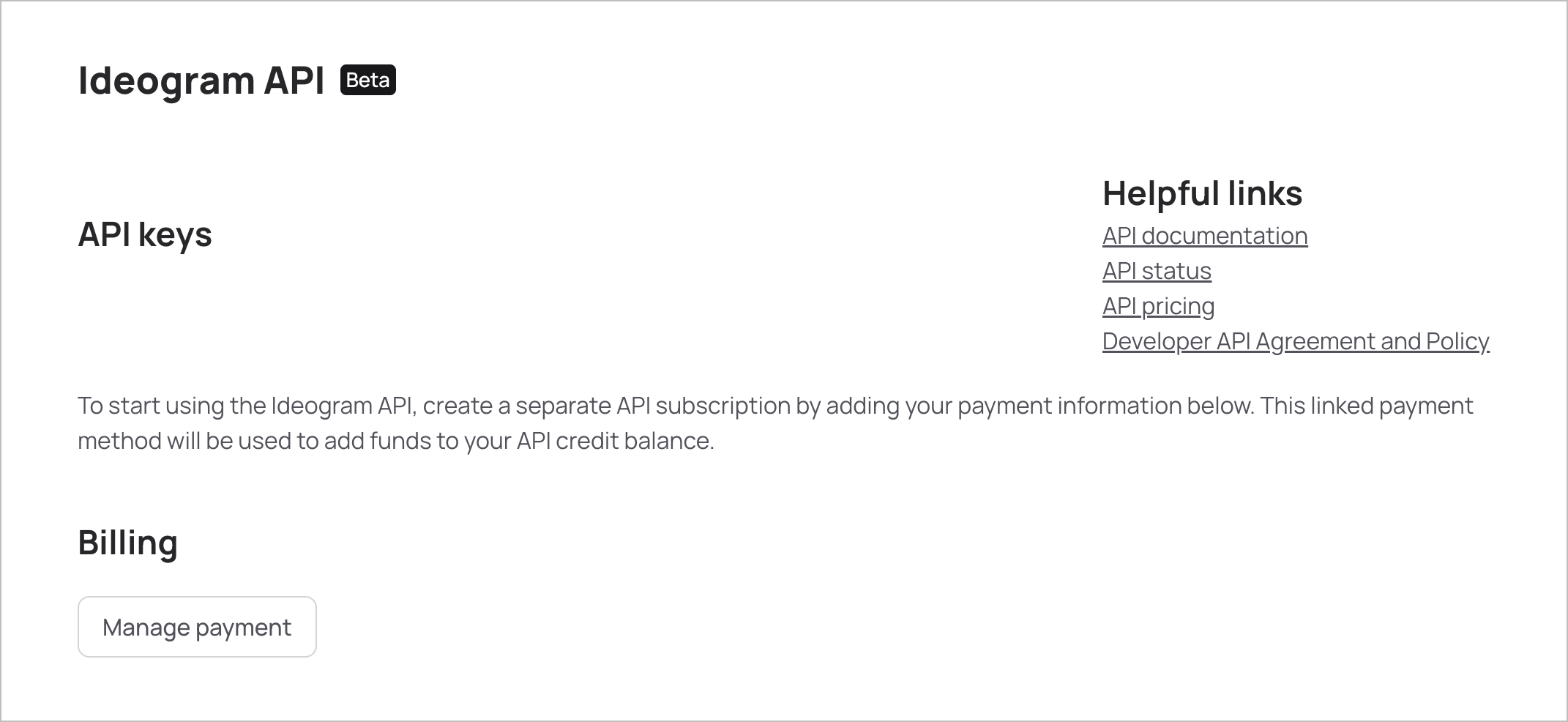 API Setup | Ideogram | Documentation