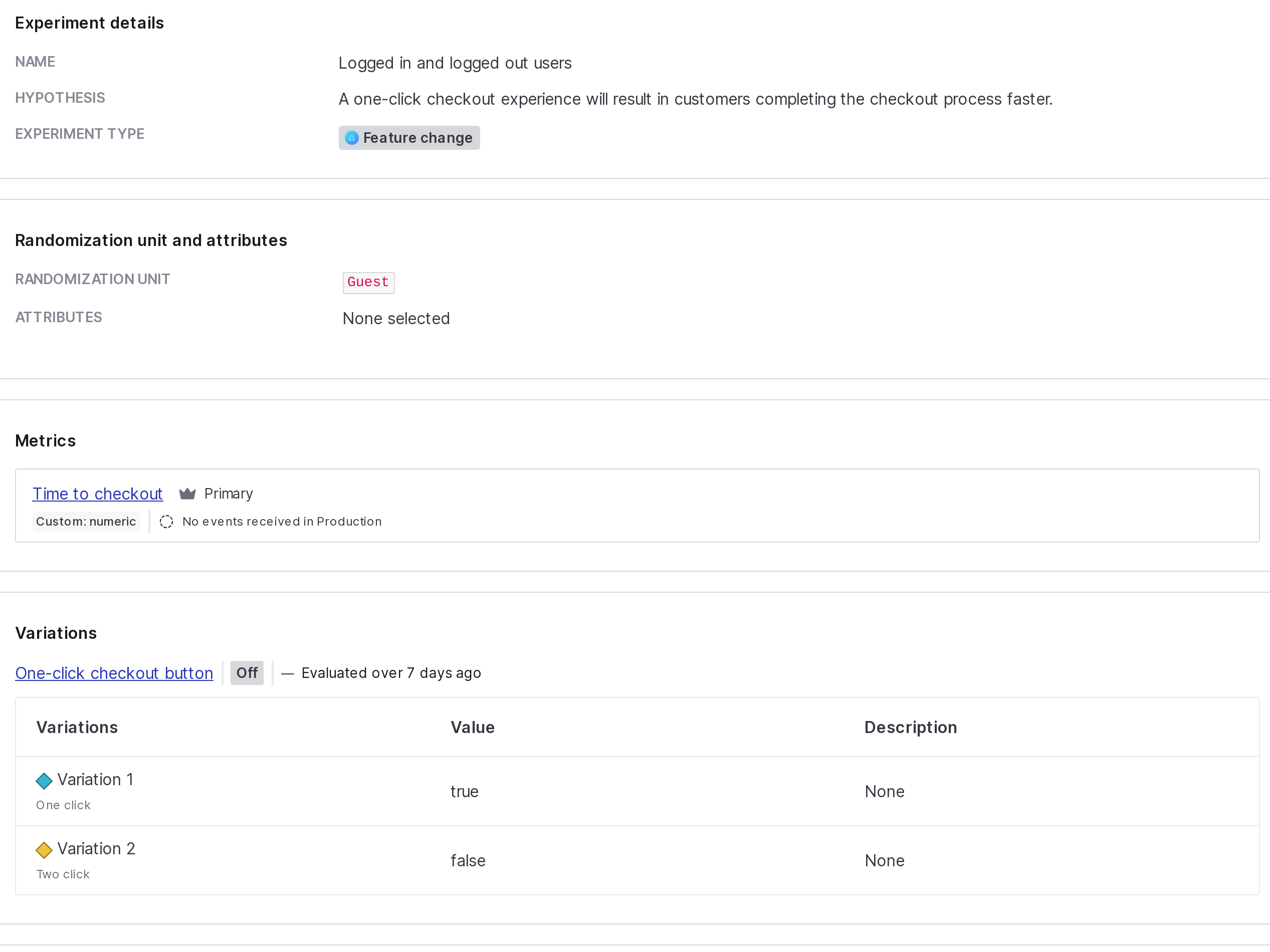 Managing experiments with logged-out and logged-in end users — LaunchDarkly | Documentation