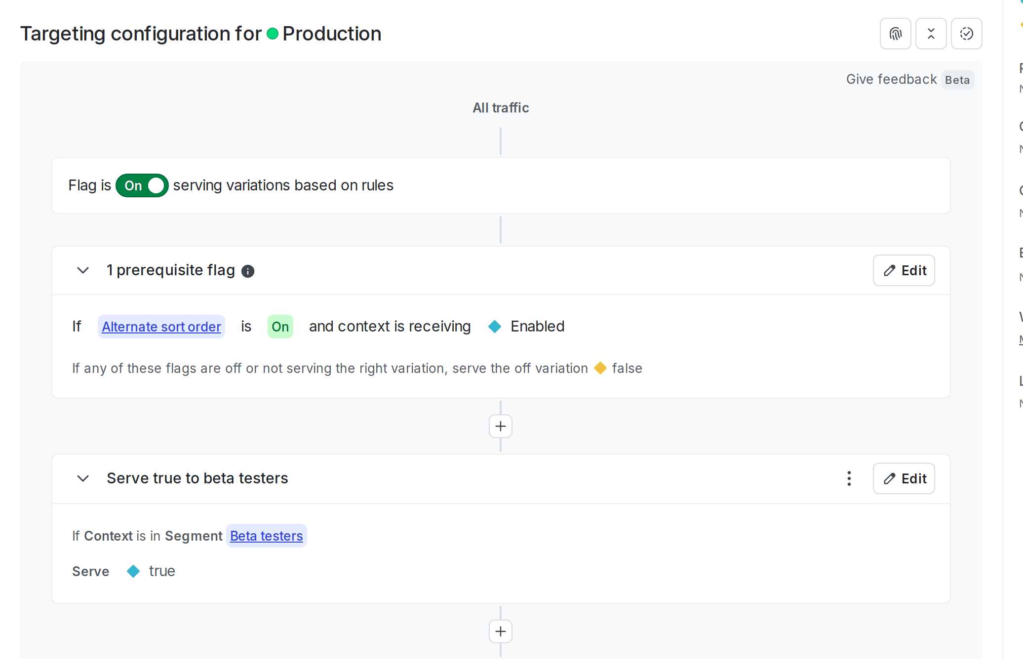 Feature flag hierarchy | LaunchDarkly | Documentation