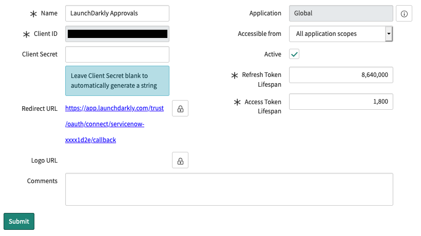 Setting up the ServiceNow approvals integration | LaunchDarkly ...