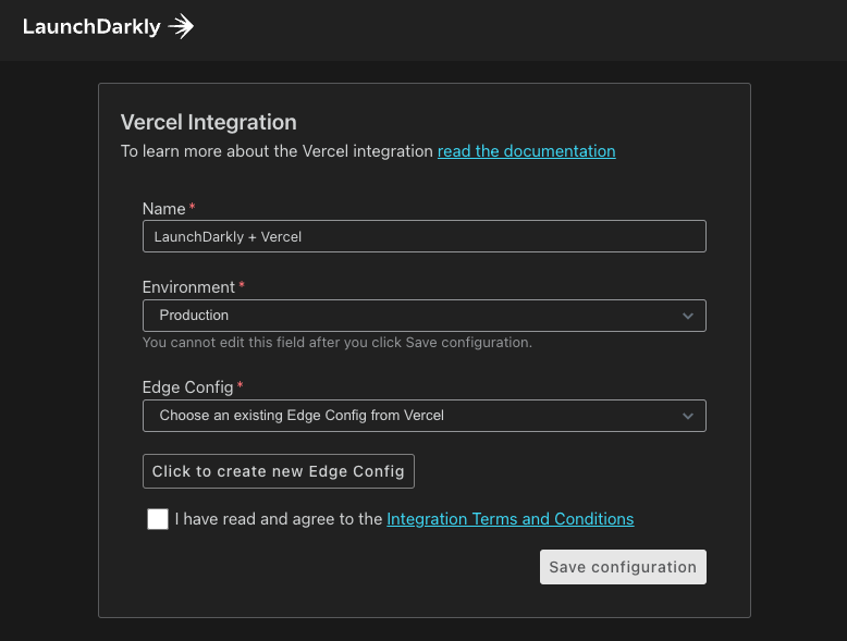 Vercel | LaunchDarkly | Documentation