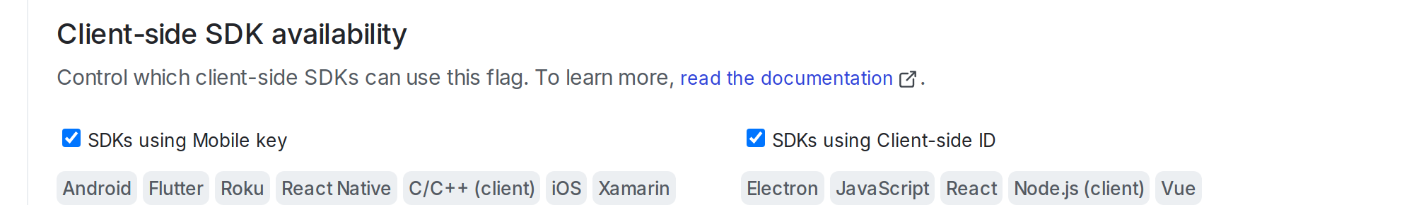 Creating new flags | LaunchDarkly | Documentation