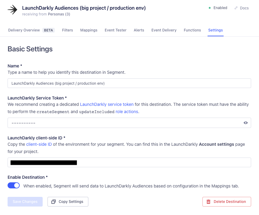 Syncing segments with Twilio Segment Audiences | LaunchDarkly ...