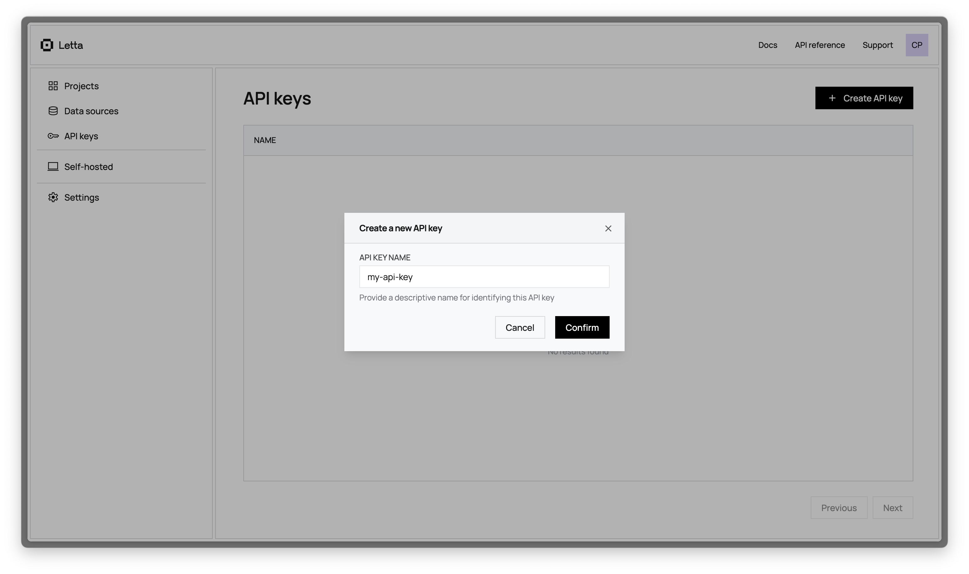 Developer quickstart | Letta