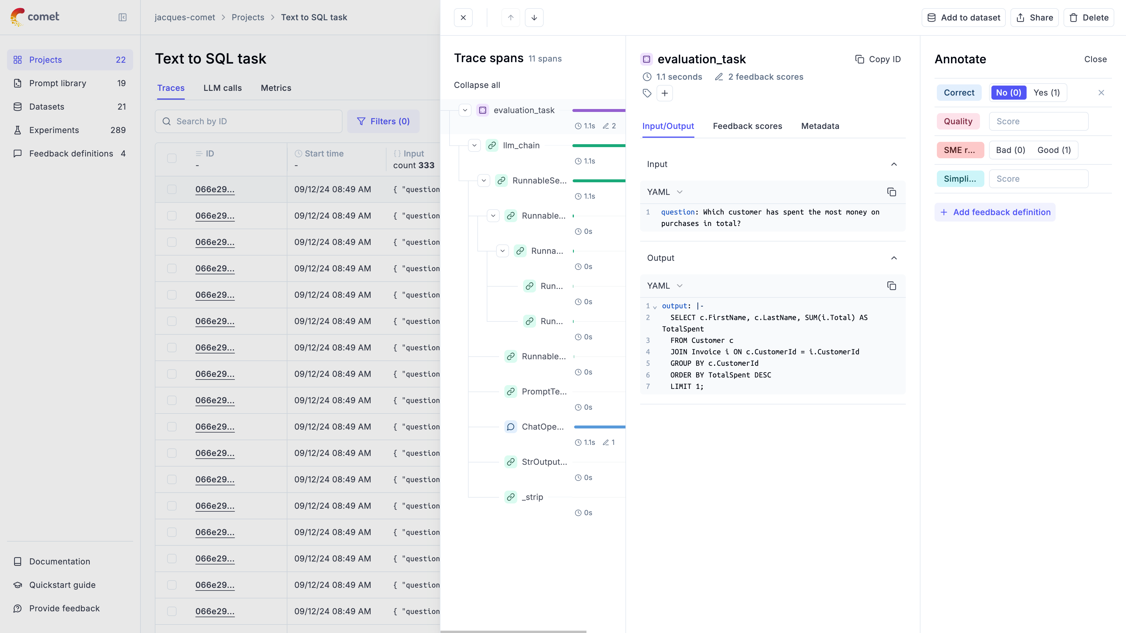 Annotate traces | Opik Documentation