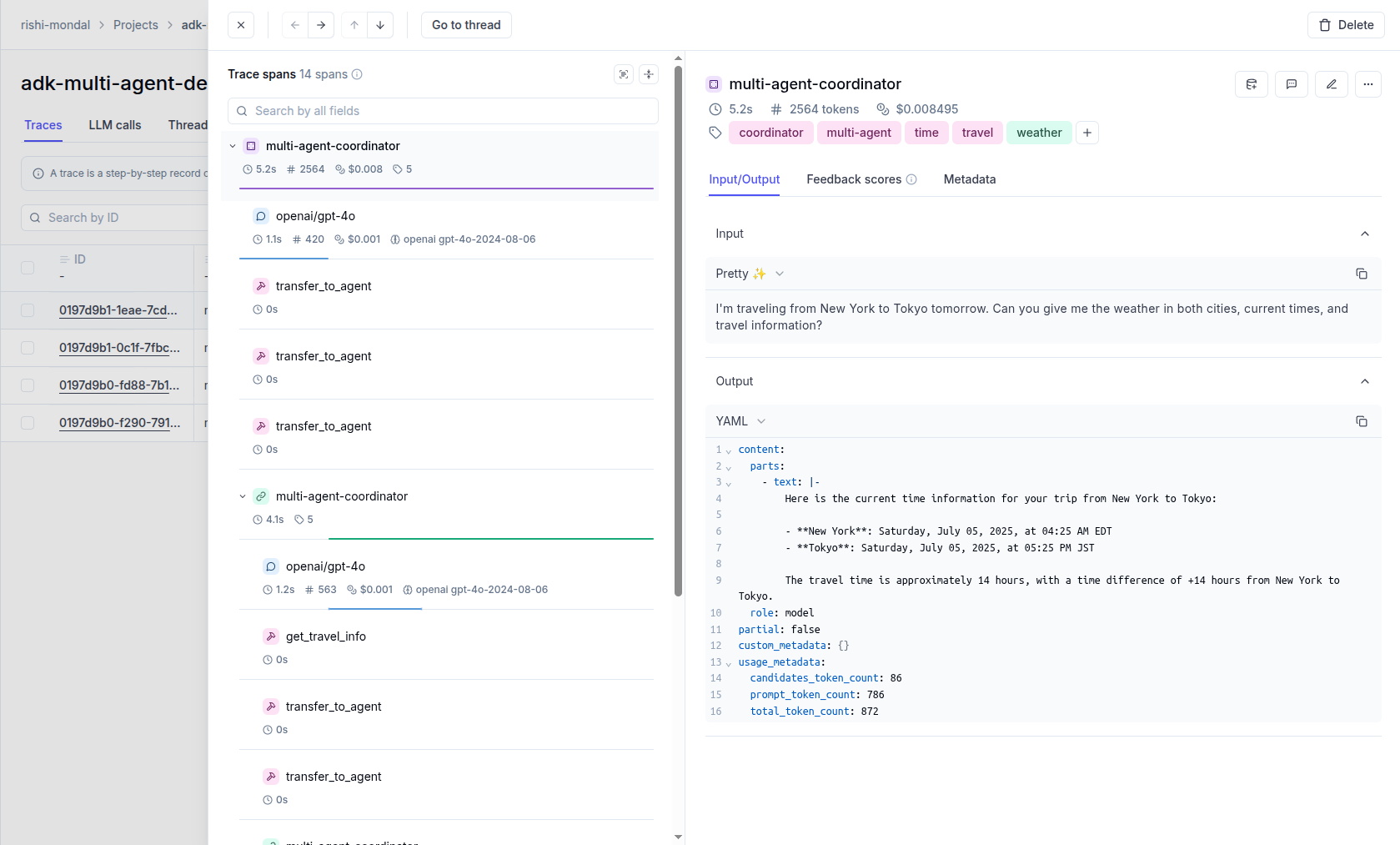 Observability for Google Agent Development Kit (Python) with Opik | Opik Documentation