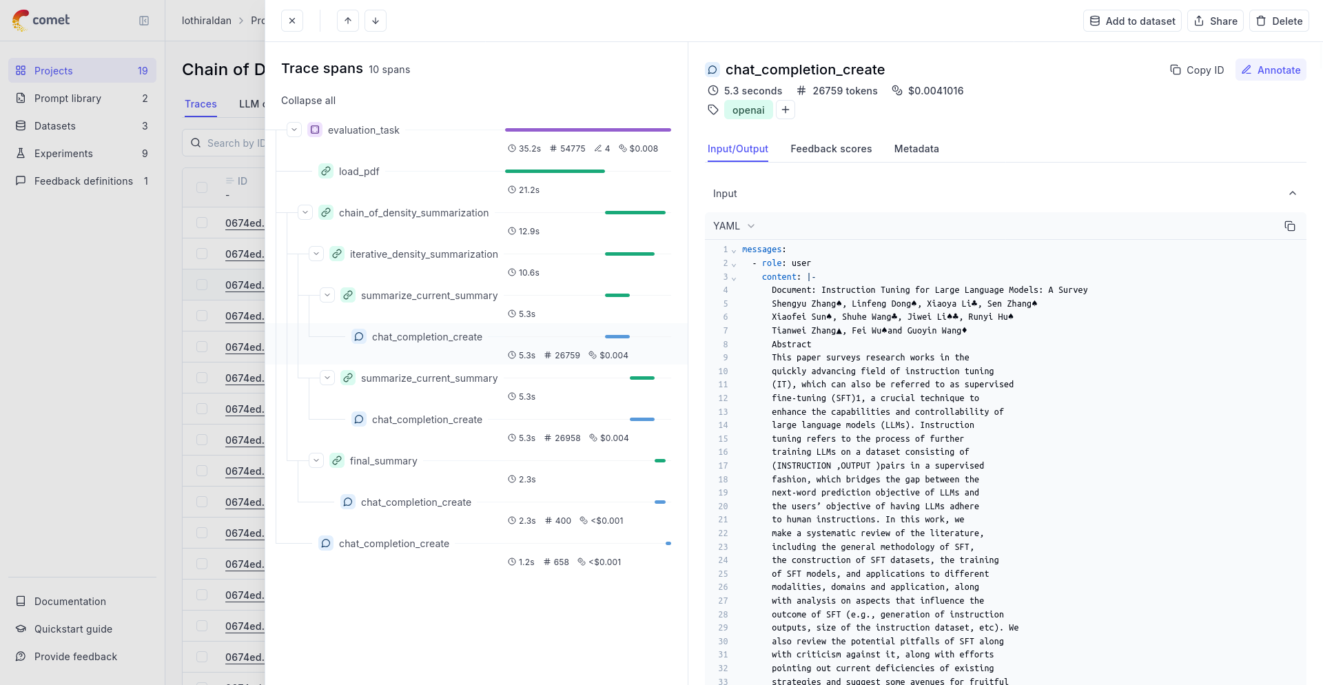 Cost tracking | Opik Documentation