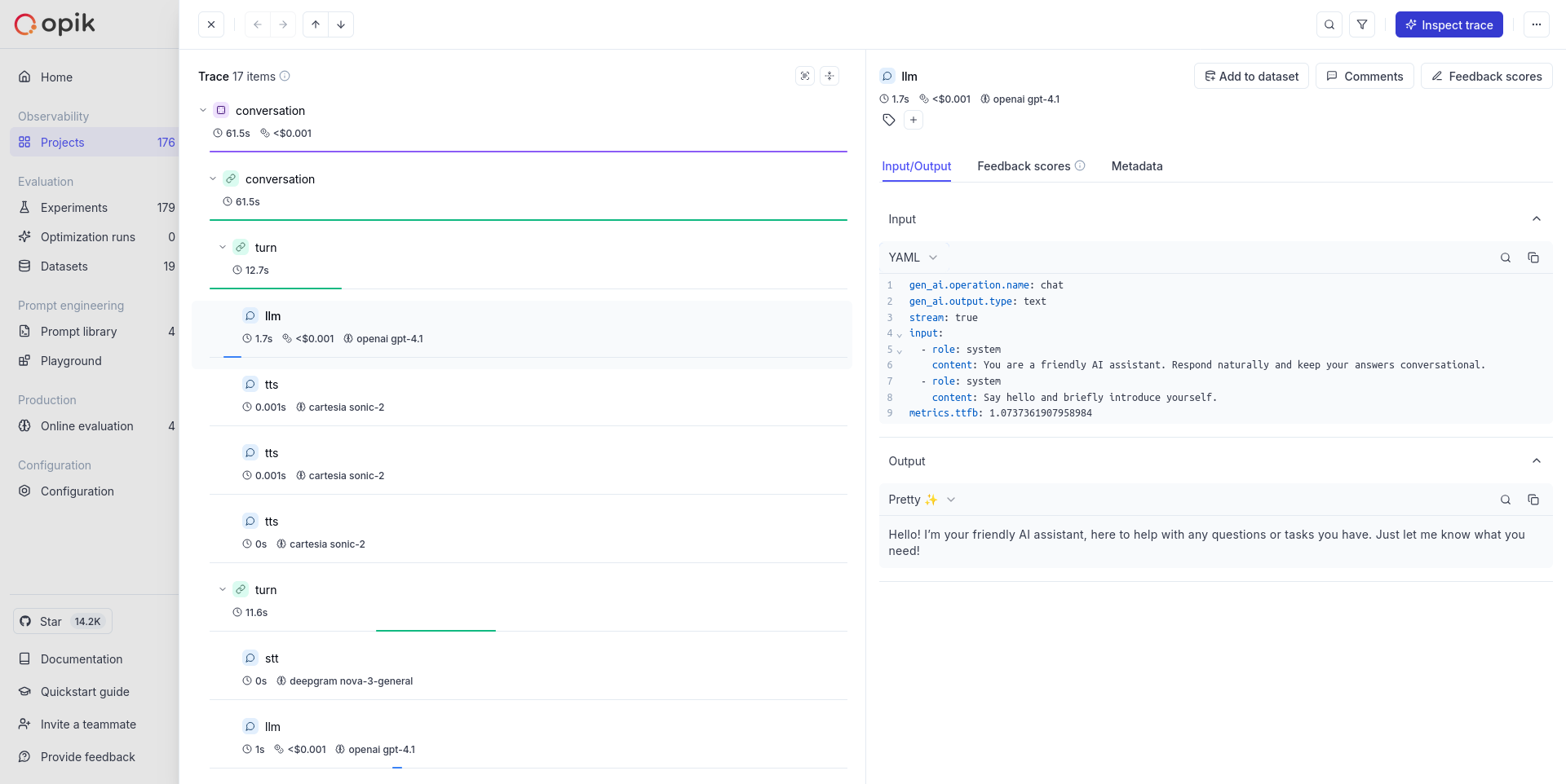 Observability for Pipecat with Opik | Opik Documentation